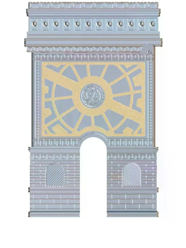 S.t. Dupont Loves Paris Lighter - Silver