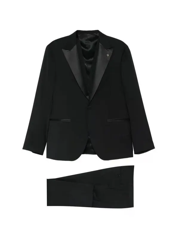 MANUEL RITZ Long-sleeve Buttoned Suit - Black