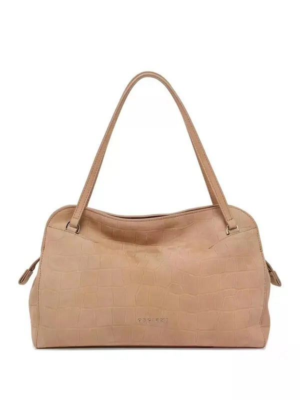 ORTIGNI Midi Lido Shoulder Bag - Neutrals