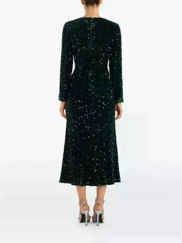 POST MERIDIEM Sequin-embellished Midi Dress