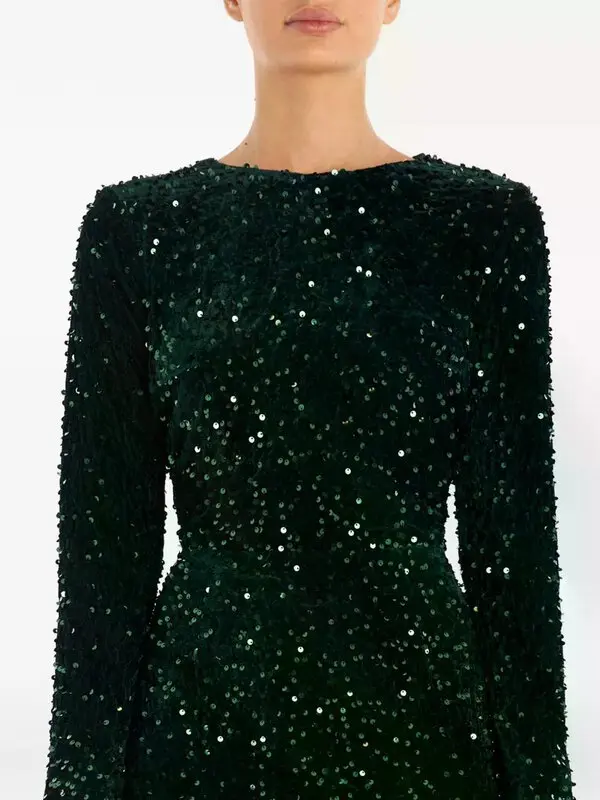 POST MERIDIEM Sequin-embellished Midi Dress