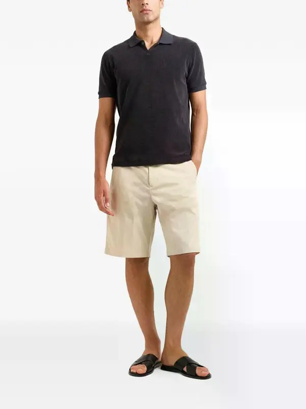 Orlebar Brown Towelling Polo Shirt - Black