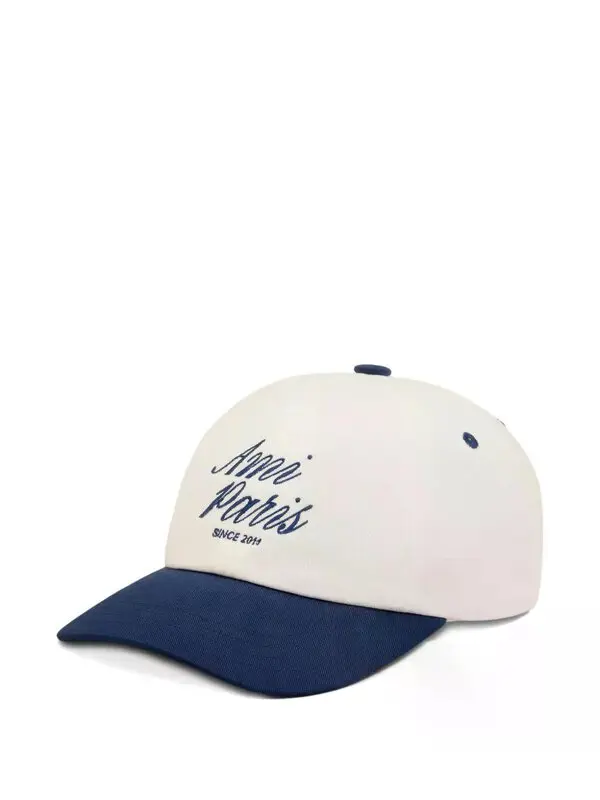AMI Paris Two Toned Cotton Cap - Neutrals