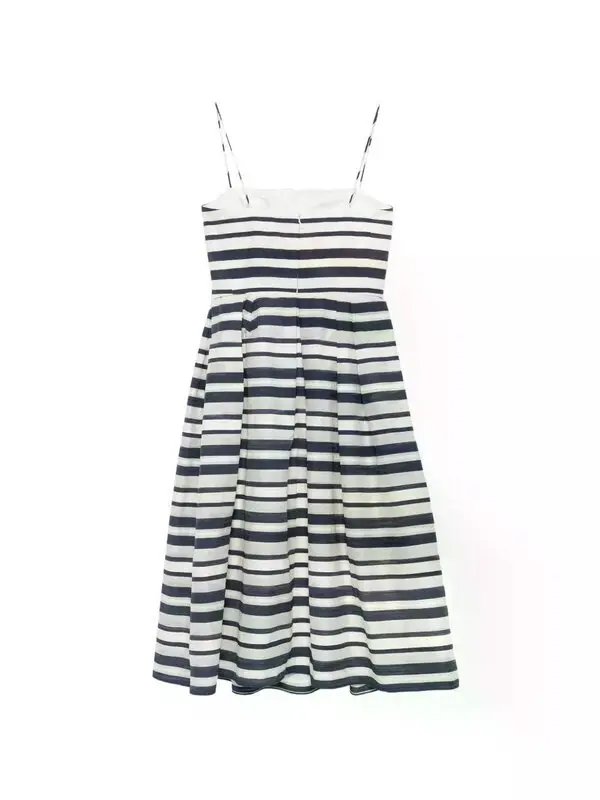 Ralph Lauren Striped Midi Dress - Blue