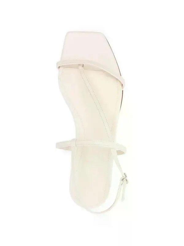 AeydĒ Strappy Flat Sandals - White