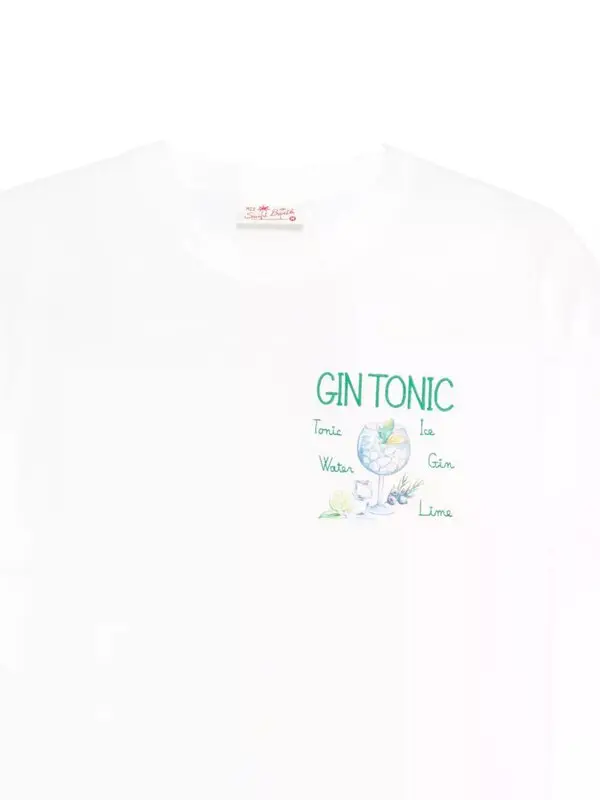MC2 SAINT BARTH Portofino Graphic-print T-shirt - White