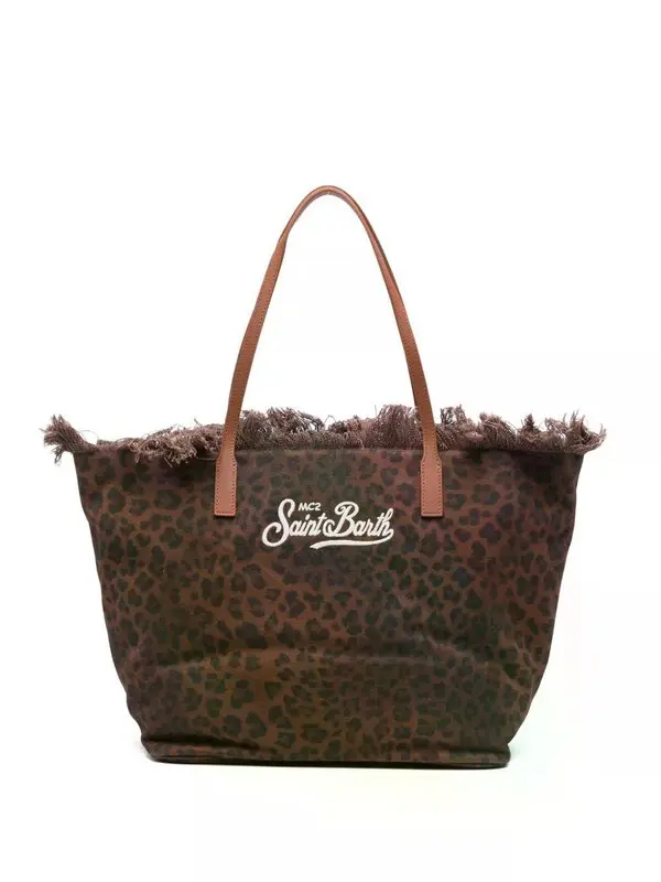 MC2 SAINT BARTH City Fringed-detail Tote Bag - Brown