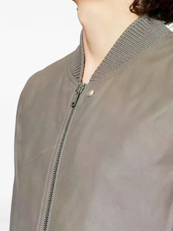 Rick Owens Classic Flight Leather Jacket - Brown