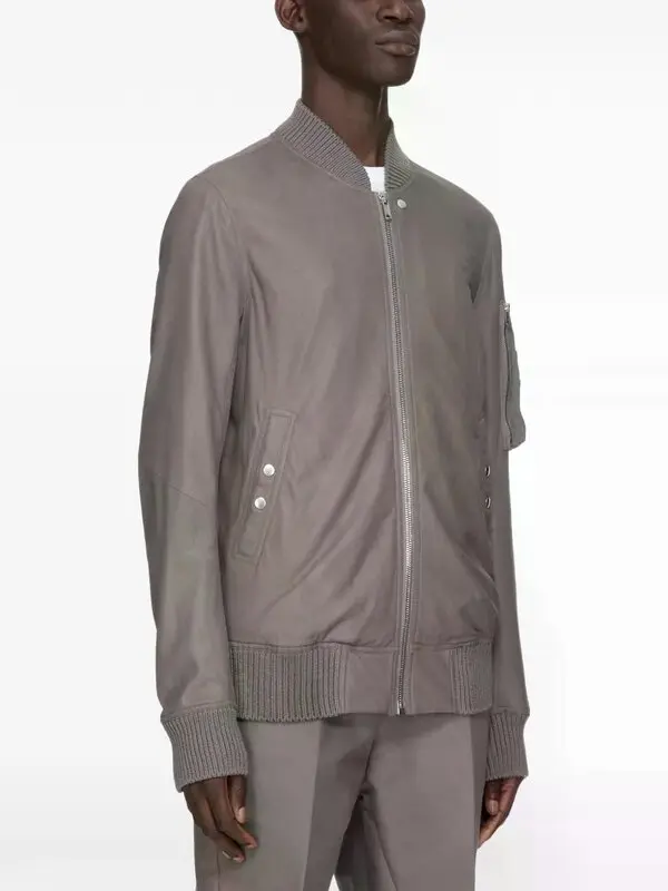 Rick Owens Classic Flight Leather Jacket - Brown