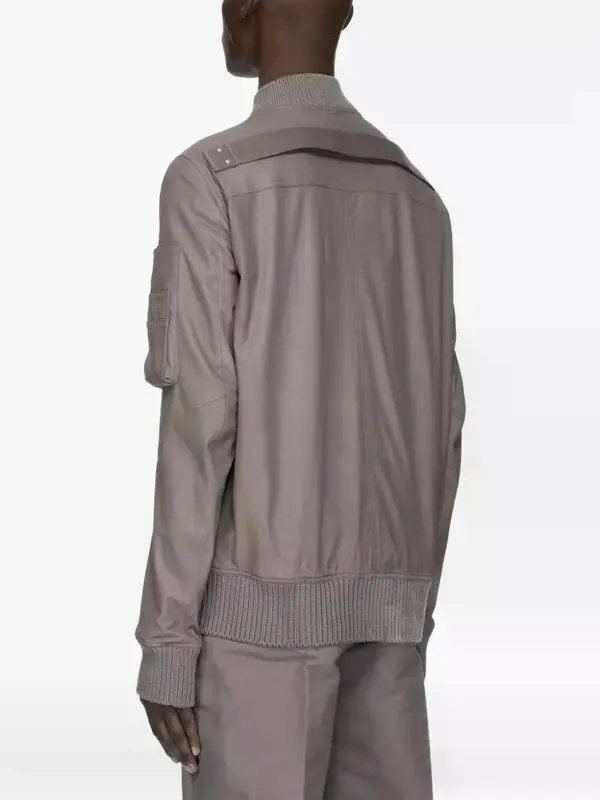 Rick Owens Classic Flight Leather Jacket - Brown