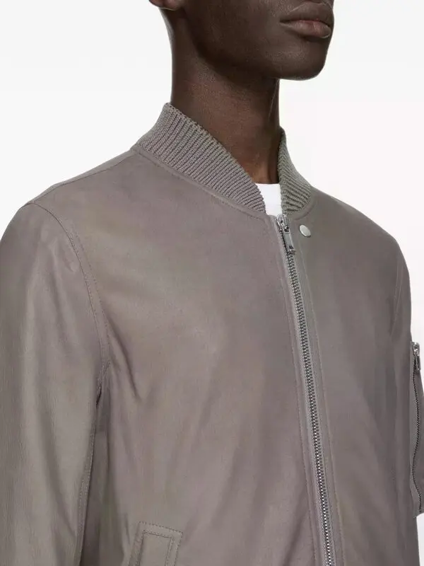 Rick Owens Classic Flight Leather Jacket - Brown