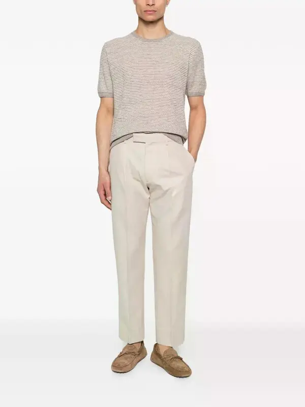 Corneliani Striped Crew-neck T-shirt