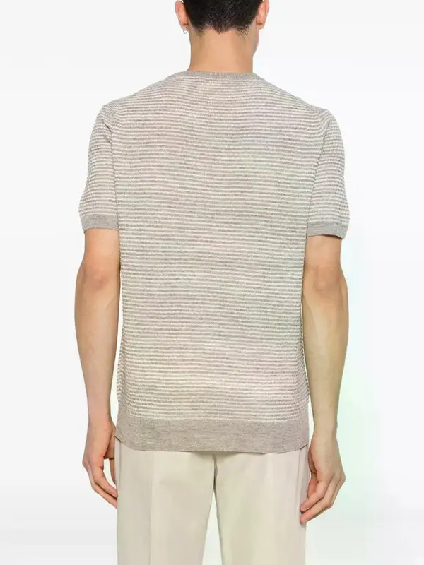 Corneliani Striped Crew-neck T-shirt
