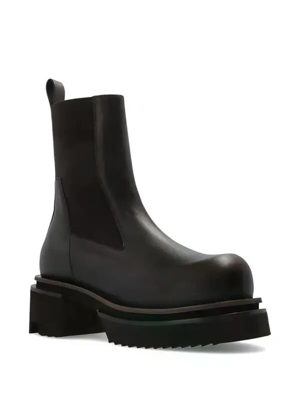 Rick Owens Temple Beatle Bogun Ankle Boots - Brown