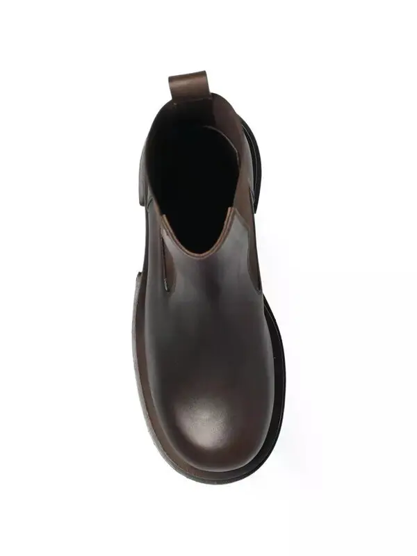 Rick Owens Temple Beatle Bogun Ankle Boots - Brown