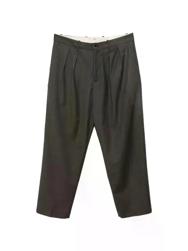 NINE:INTHE:MORNING Kai Pleated Trousers - Brown