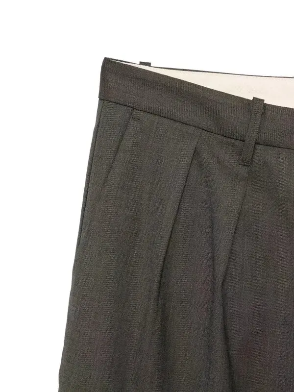 NINE:INTHE:MORNING Kai Pleated Trousers - Brown