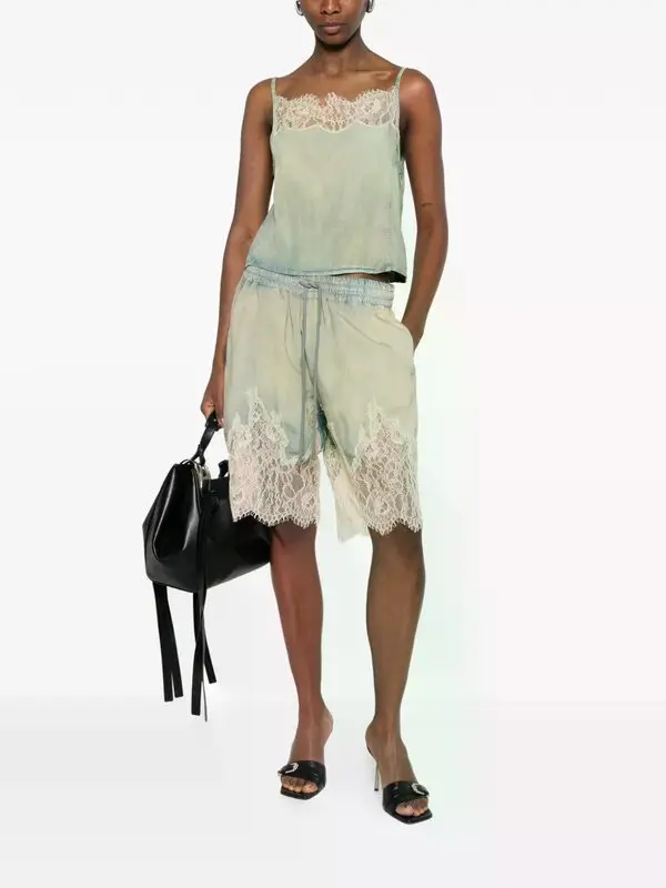 DIESEL® Lace-trimmed Top - Neutrals