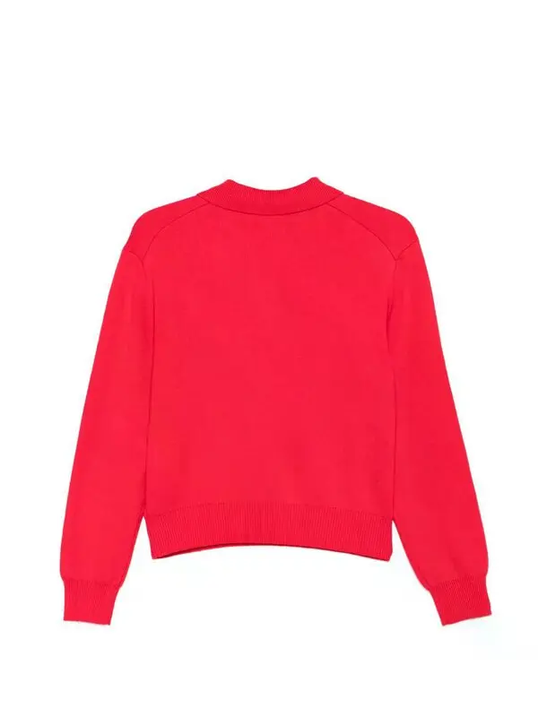 DUNST Button Collared Polo Shirt - Red