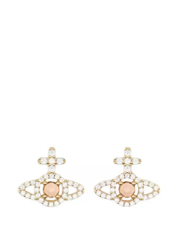 VIVIENNE WESTWOOD Olympia Orb-crystal Earrings - Gold