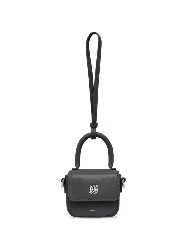 Amiri Logo-plaque Charm - Black