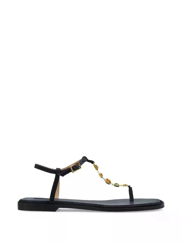 NODALETO Jewel Strap Sandals - Blue