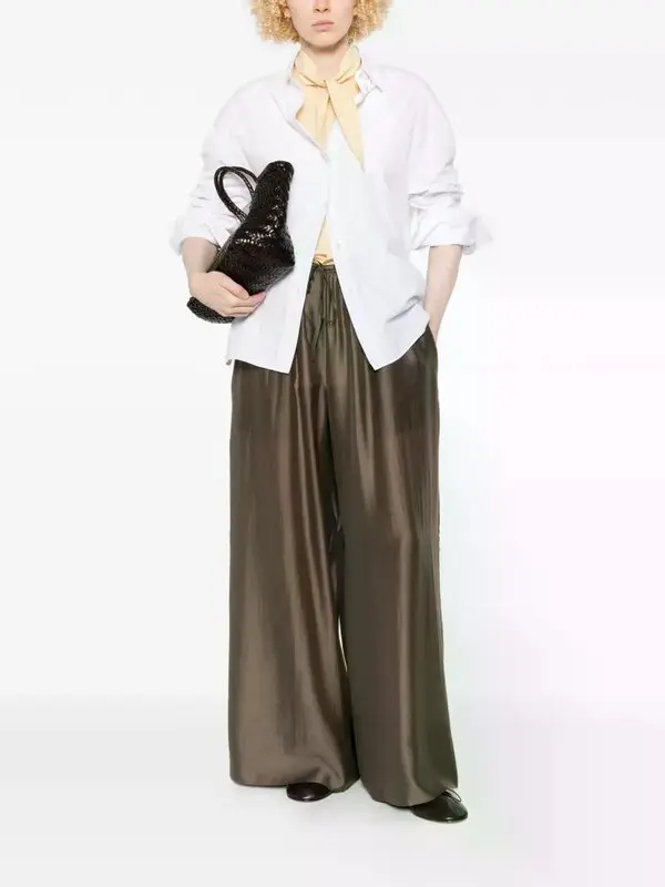 ENTIRE STUDIOS Drawstring-waist Palazzo Pants - Brown