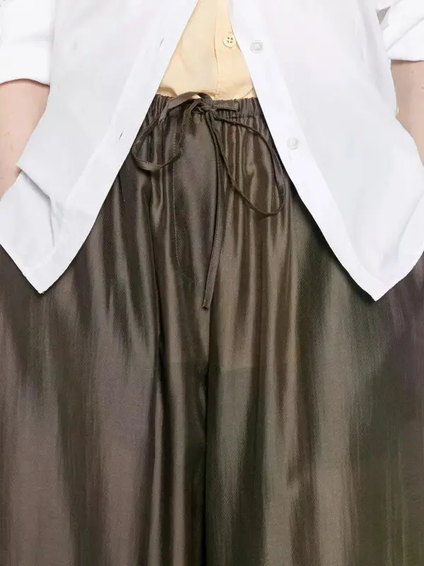ENTIRE STUDIOS Drawstring-waist Palazzo Pants - Brown