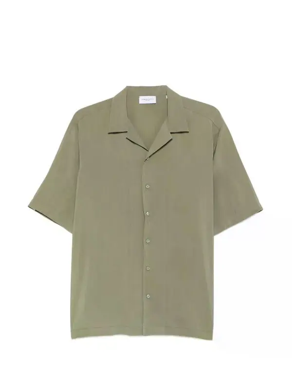 FAMILY FIRST Camp-collar Short-sleeve Shirt - Green