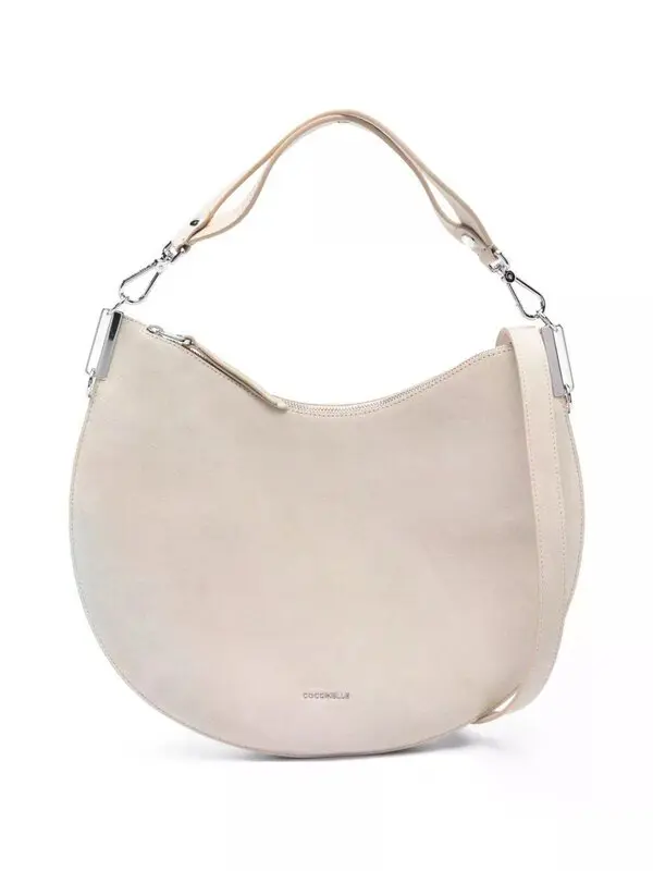 COCCINELLE Zip-fastening Suede Shoulder Bag - Neutrals