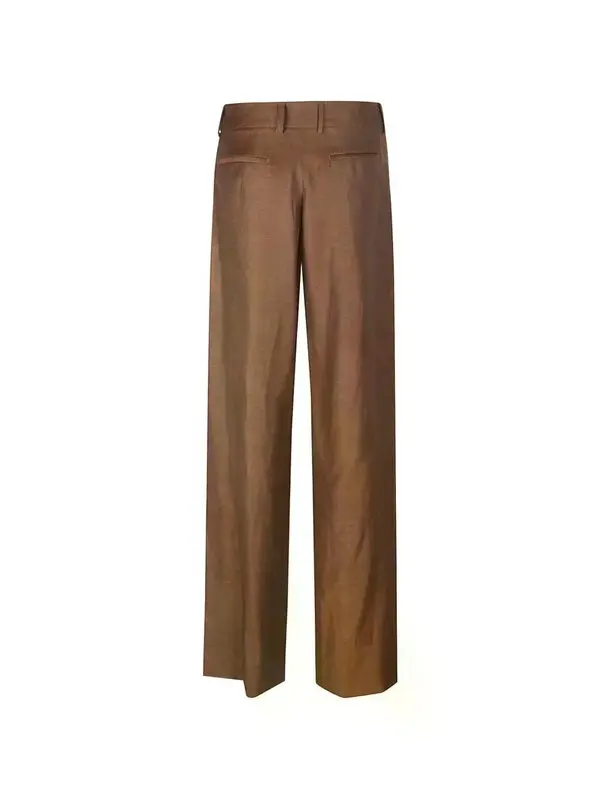 PT TORINO Pleated Trousers - Brown