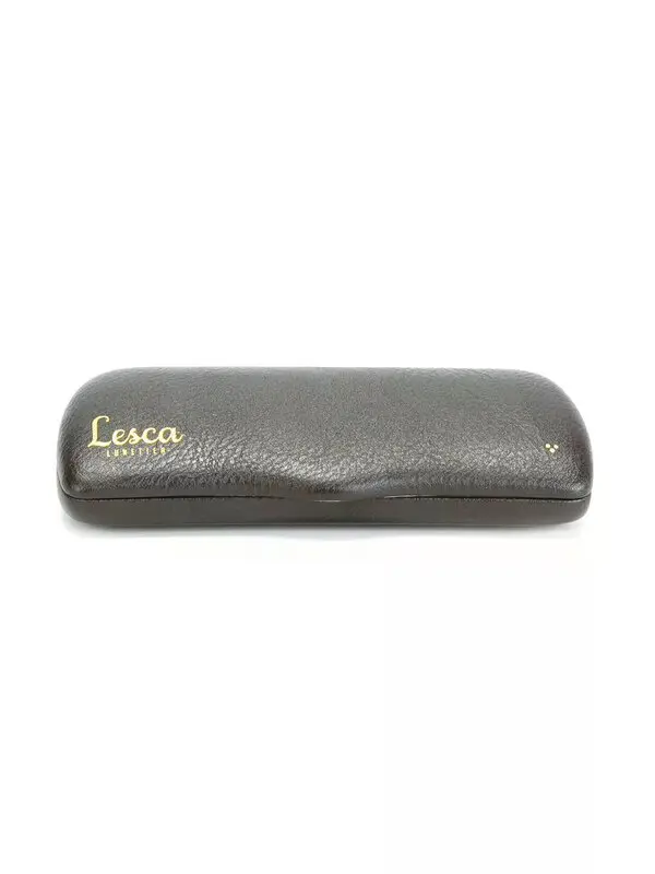 LESCA Round Frame Glasses - Brown