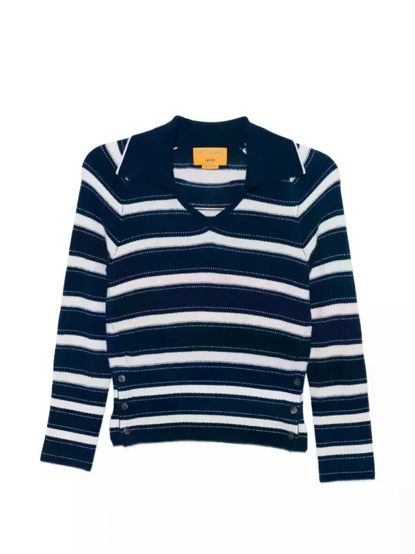 Guest In Residence Striped Sweater - Blue