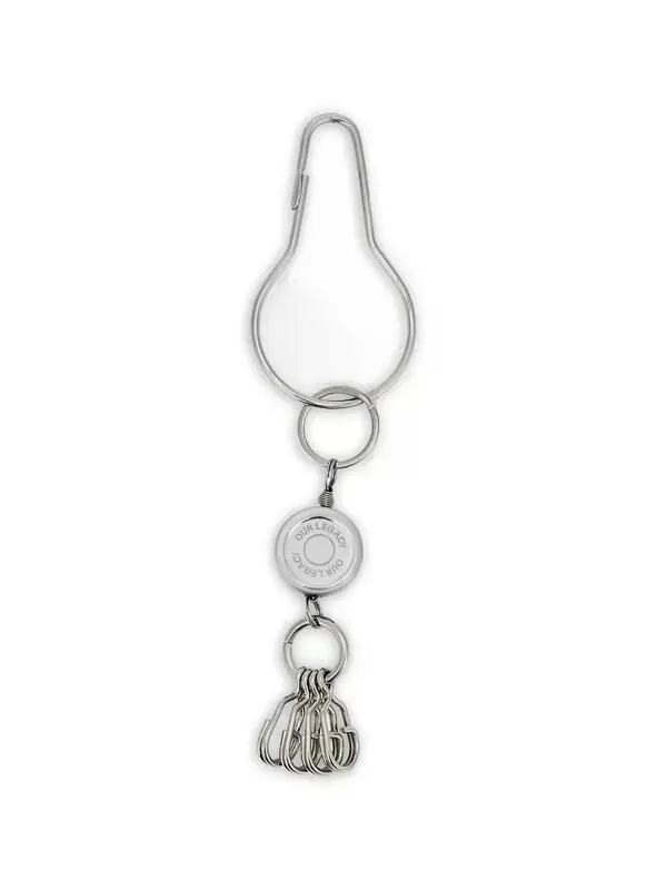 Our Legacy Clip Multiple Rings Keyring - Silver