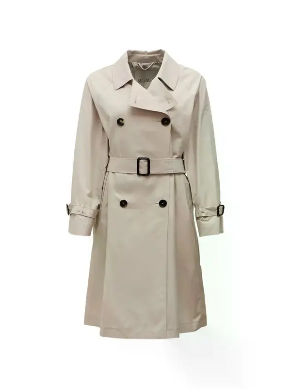 Max Mara Buttoned Belted Coat - Neutrals