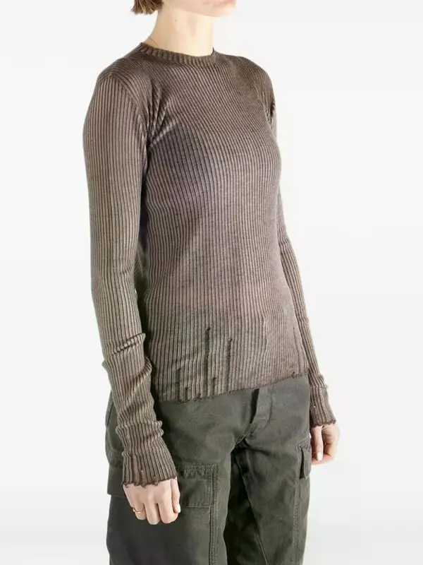 UMA WANG Ribbed Long-sleeve Top