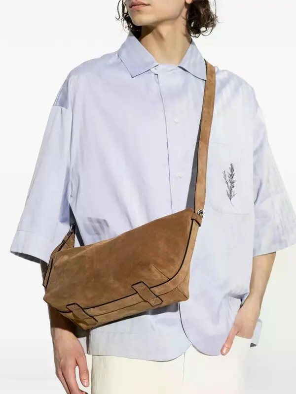 Moschino Leather Zip Tote - Brown