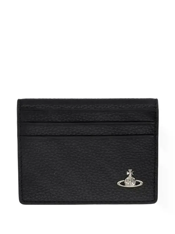 VIVIENNE WESTWOOD Orb-plaque Card Holder - Black