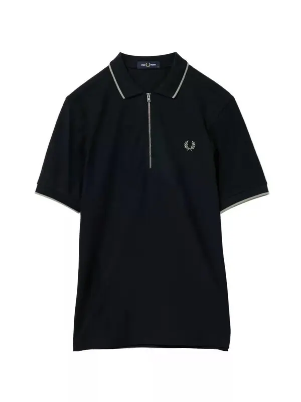 Fred Perry Crepe Pique Polo Shirt - Blue