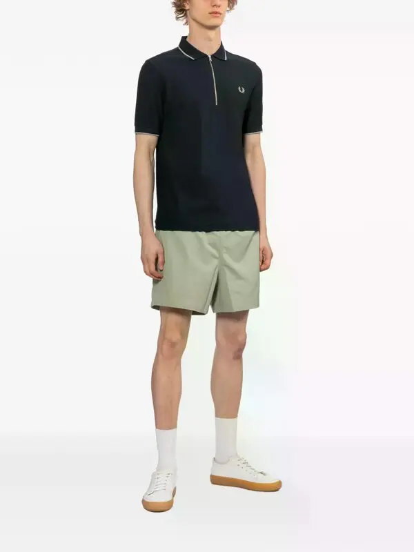 Fred Perry Crepe Pique Polo Shirt - Blue