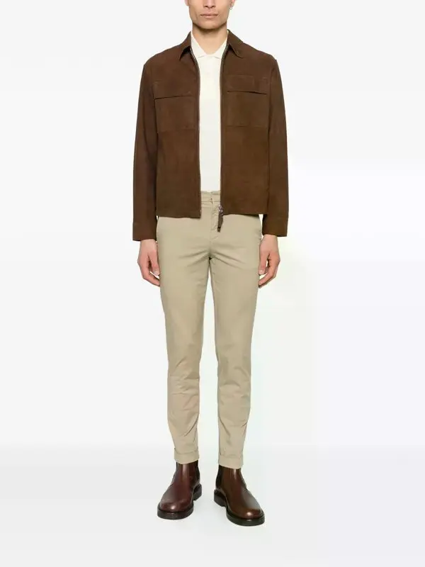 FAY Turned-up Trousers - Neutrals