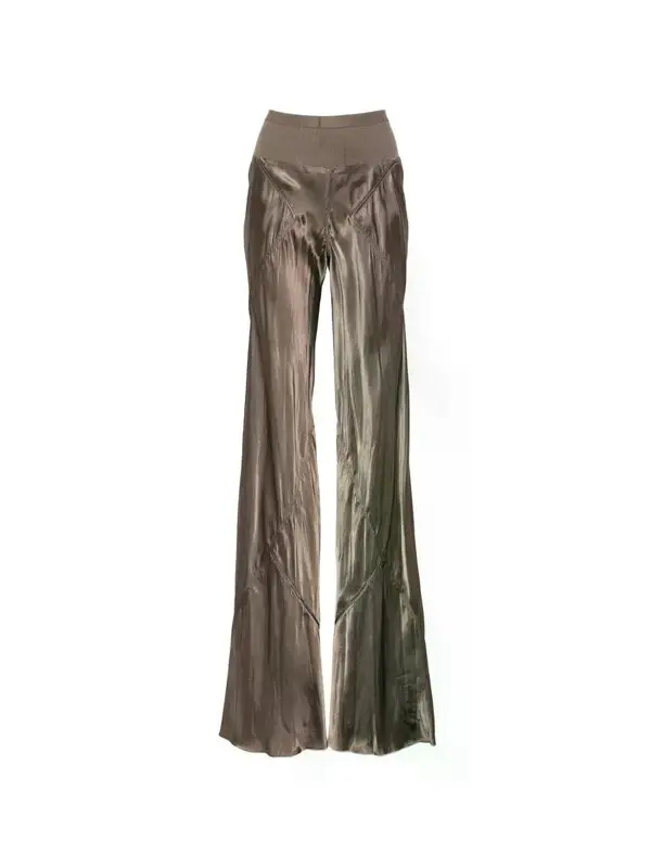 Rick Owens Bias Wide Leg Trousers - Brown