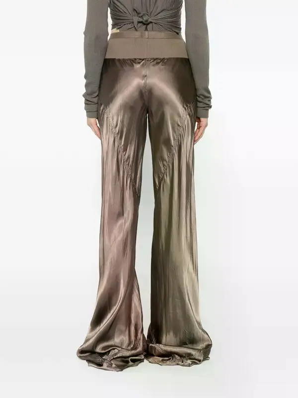 Rick Owens Bias Wide Leg Trousers - Brown