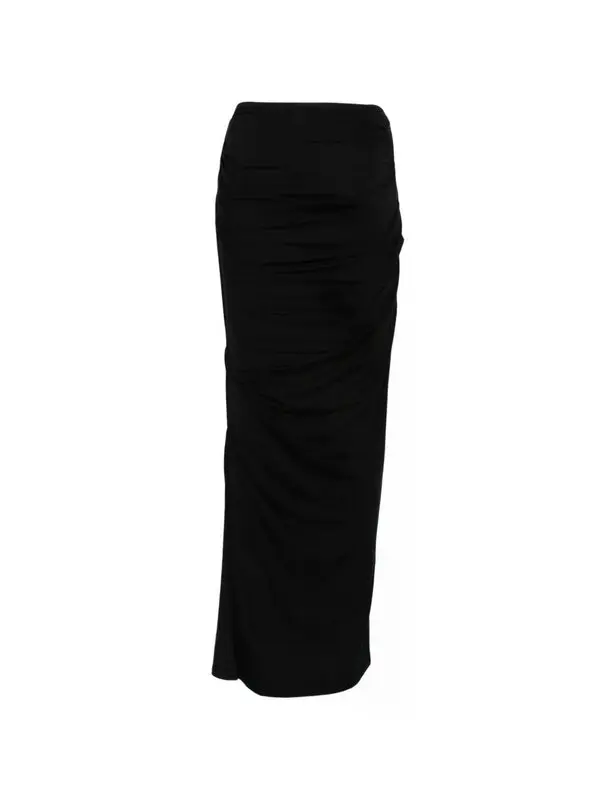 ENTIRE STUDIOS Ruched Skirt - Black