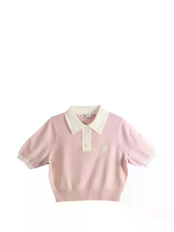 MALBON Mikayla Polo Top - Pink