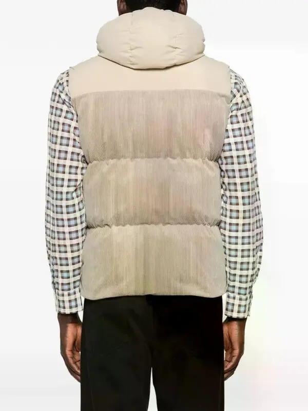 PROFUOMO Panelled Corduroy Gilet