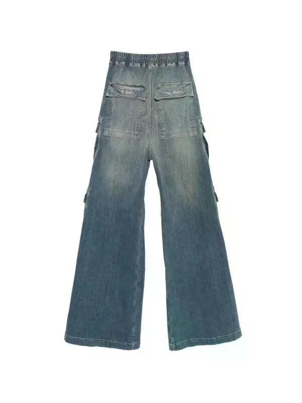 Rick Owens Elasticated-waist Wide Leg Jeans - Blue