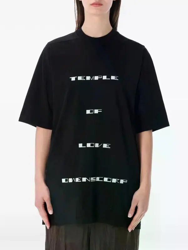 Rick Owens Printed T-shirt - Black