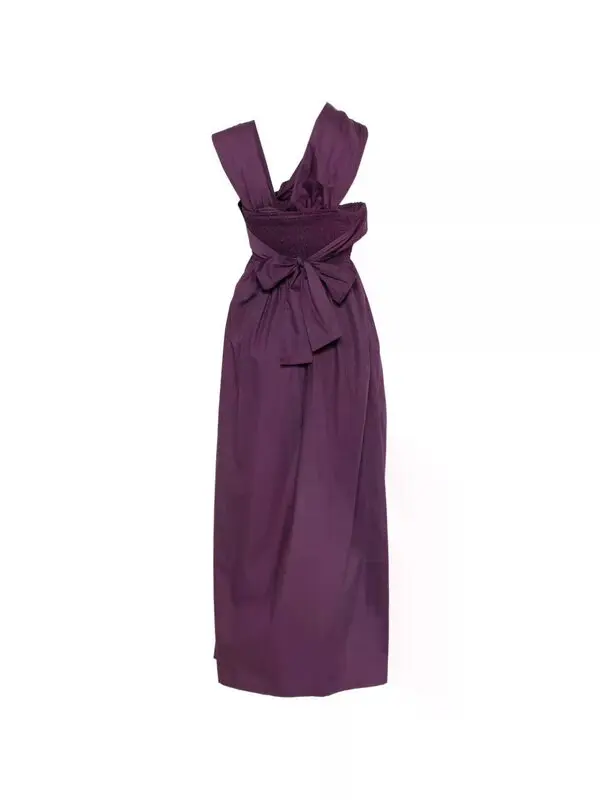TELA Smocked Bodice Dress - Purple