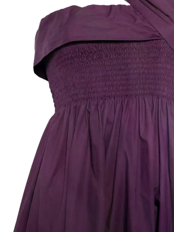 TELA Smocked Bodice Dress - Purple